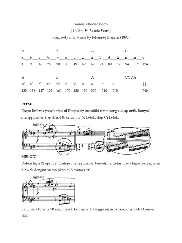 UTS Analisis Rondo Form - Moses Saut Isakhar - 311206262 | PDF