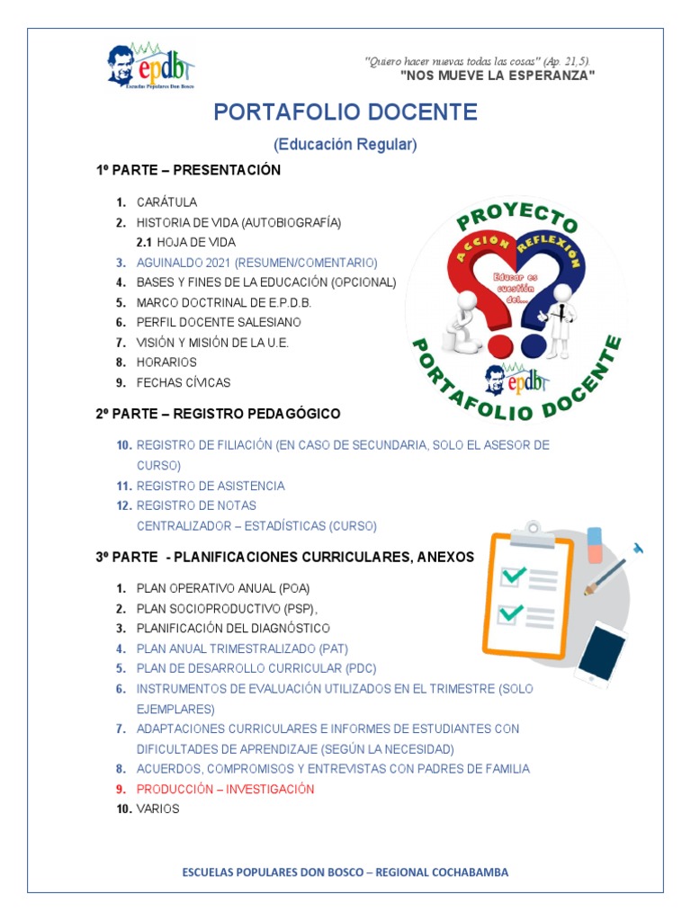 Portafolio Docente | PDF