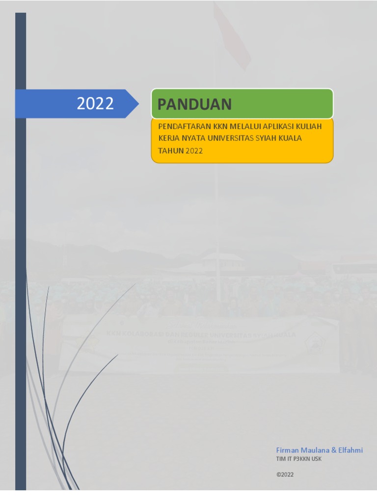 Panduan Pendaftaran KKN Via Aplikasi | PDF
