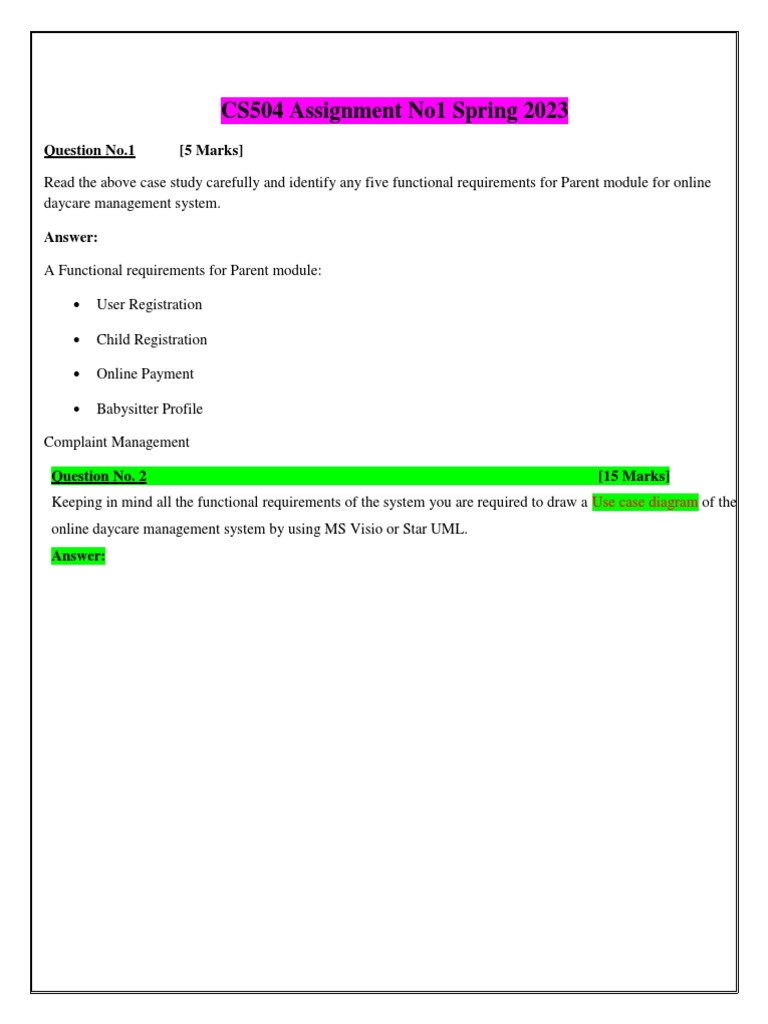 Cs504 Assignment No1 Spring 2023 Pdf