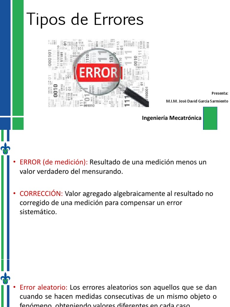 Tipos de Errores en Medición | PDF | Medición | Metrología