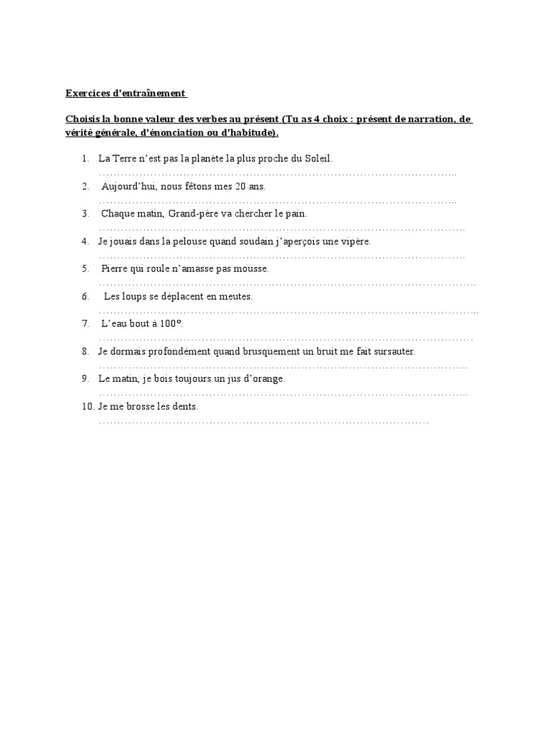 Les Valeurs Du Présent CM2 | PDF