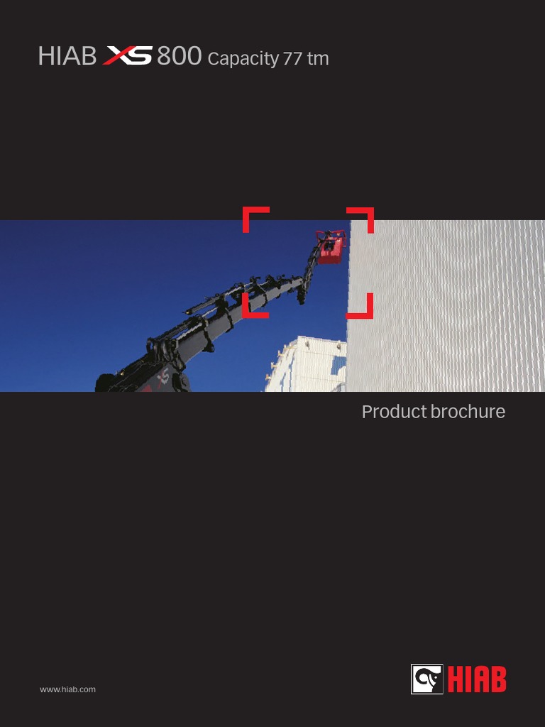 Hiab 800XS | PDF | Crane (Machine) | Pump