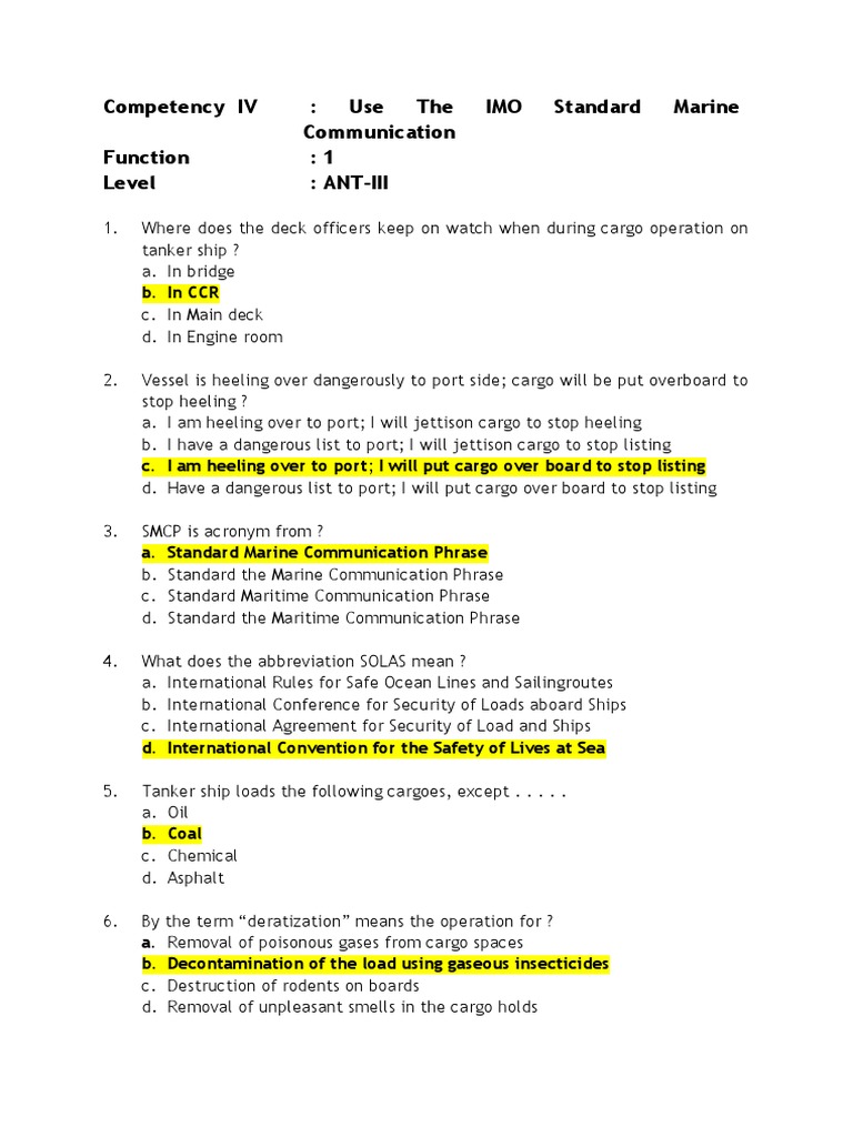 Imo Standard | PDF | Ships | Watercraft