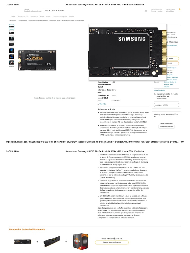 Samsung 970 EVO Plus Series - PCIe NVMe - M.2 Internal SSD ...