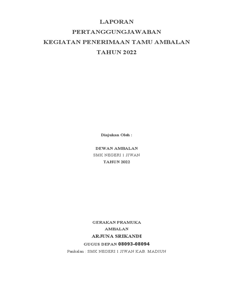 Laporan Pta 2022-2023 | PDF