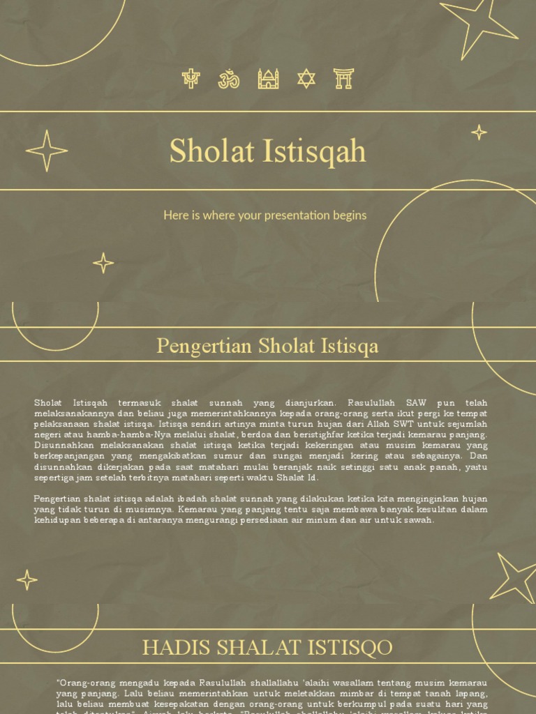 PPT SHOLAT ISTISQAH | PDF