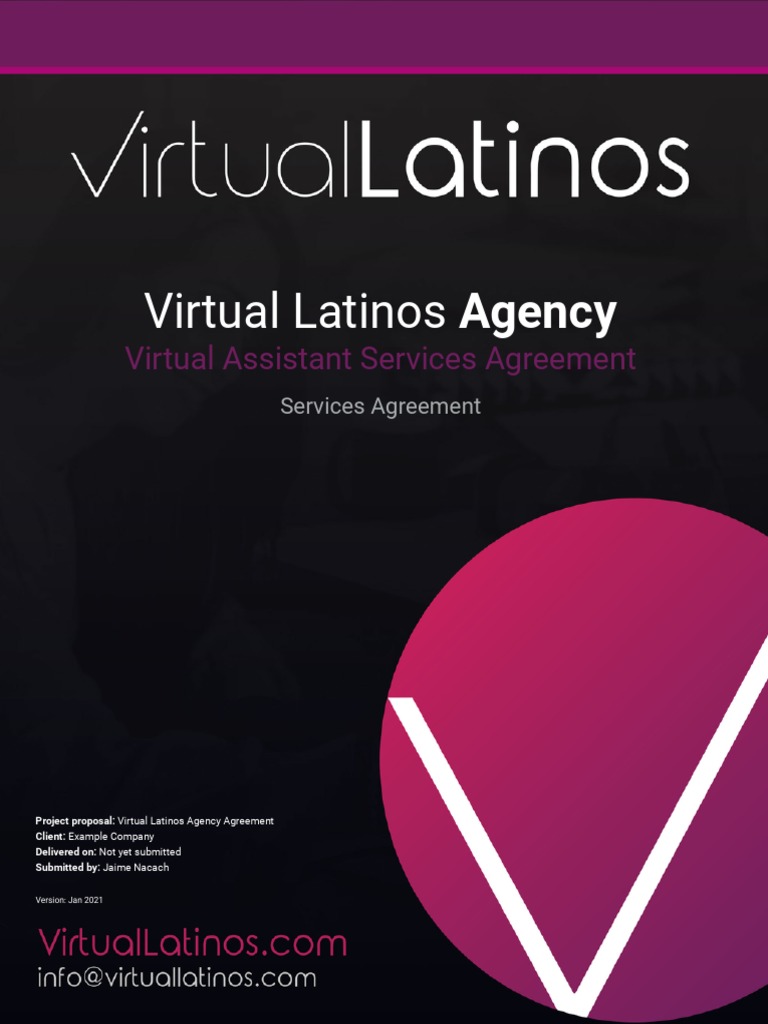Virtual Latinos Agency Agreement | PDF | Credit Card | Payments