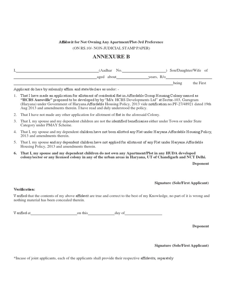 Affidavit 4th Preference | PDF | Government | Justice