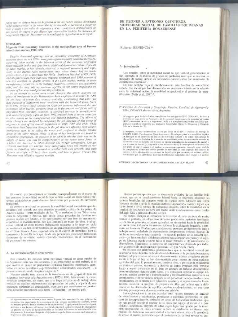 Benencia, Roberto | PDF