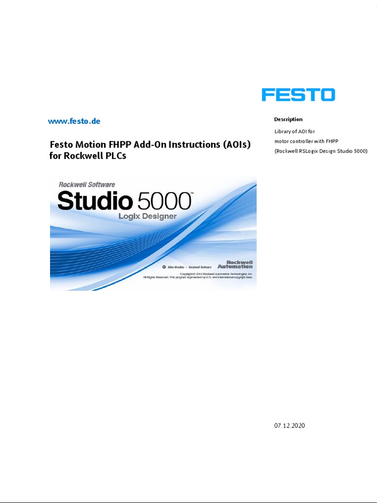 Festo Motion FHPP Rockwell | PDF | Parameter (Computer Programming ...