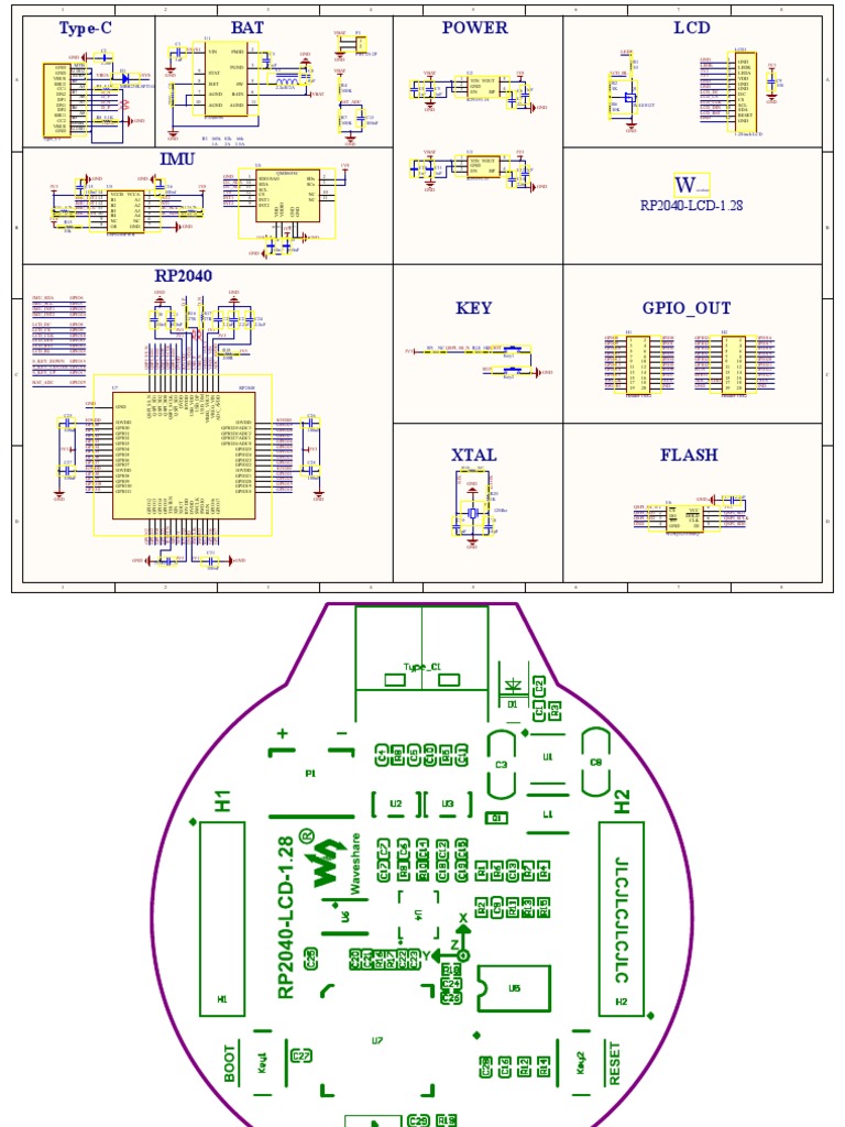RP2040 Zero Schematic and Circuit Diagrams | PDF