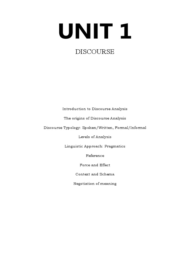 Introduction to Discourse Analysis | PDF | Linguistics | Reference