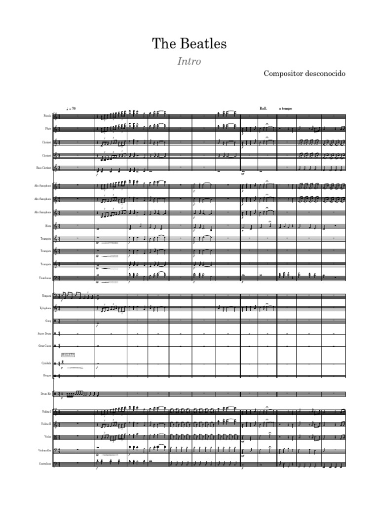 Beatles Sheet Music Scores PDF | PDF | Classical Compositions | Musical ...