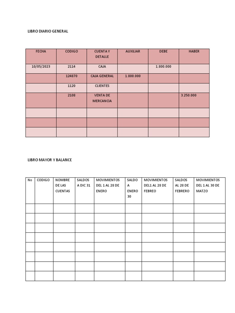 Libro de Diario | PDF | Bancos | Contabilidad