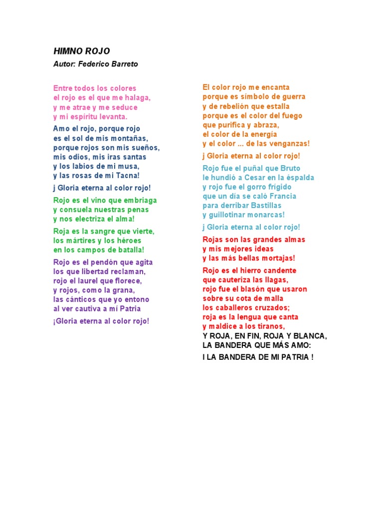 Himno Rojo | PDF | Poesía