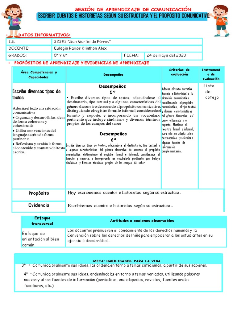 Escrivimos Historietas - 072128 | PDF | Evaluación | Cómics