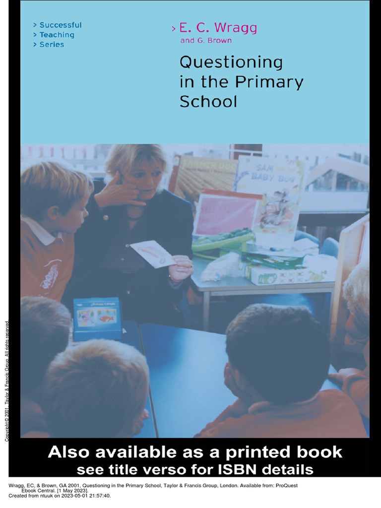 Questioning in The Primary School - (Book Cover) | PDF | Teachers | Learning