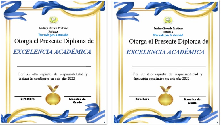 Diploma de Excelencia Academica | PDF