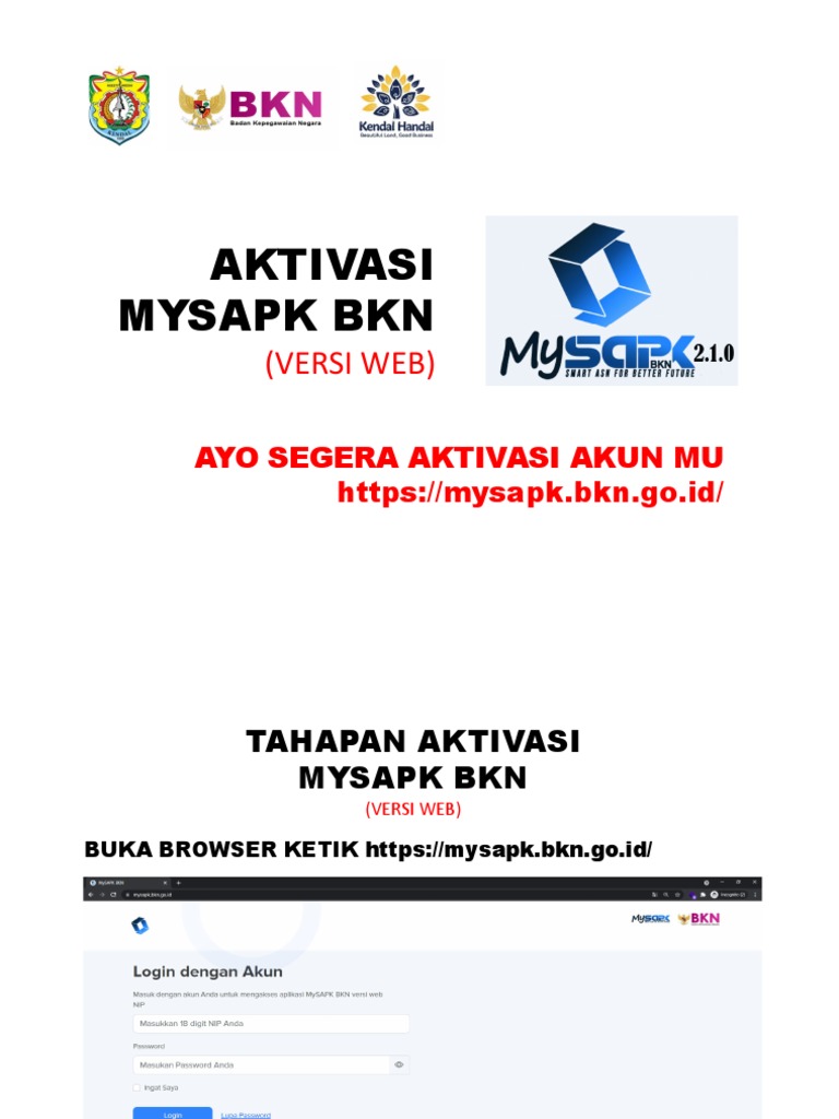 Aktivasi Mysapk Versi Web | PDF