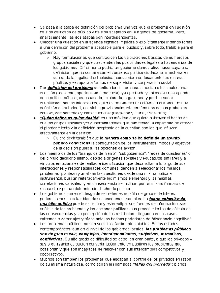 Definición y características de problemas públicos | PDF | Complejidad ...
