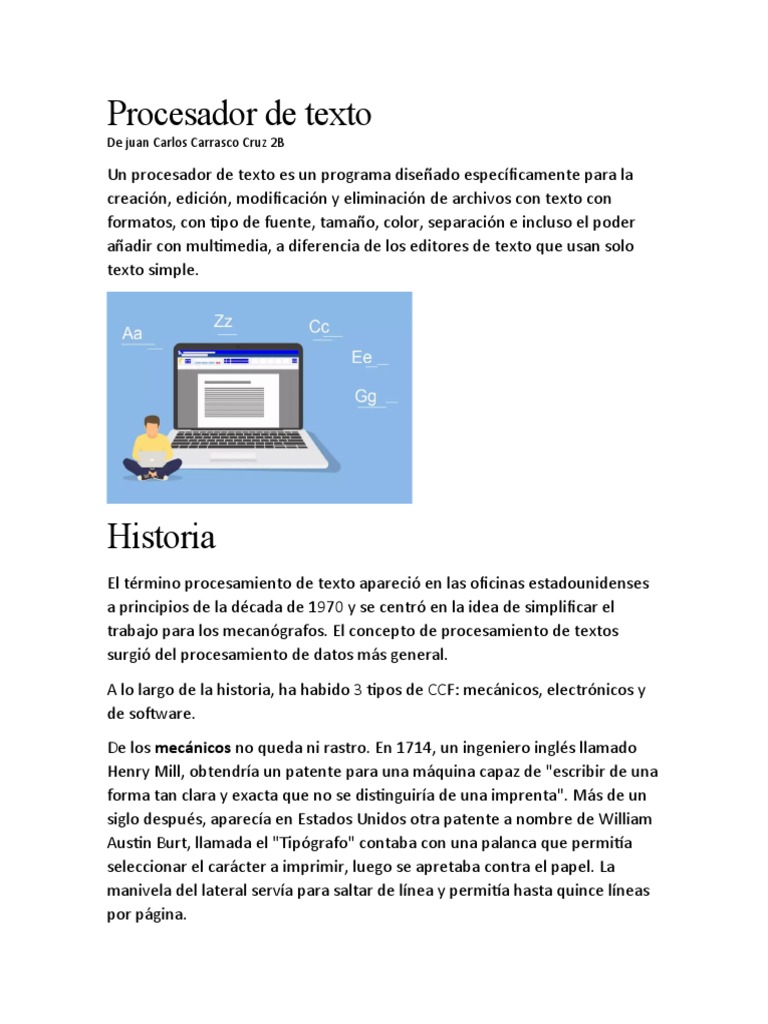 Procesador de Texto | PDF | Procesador de textos | Microsoft Word