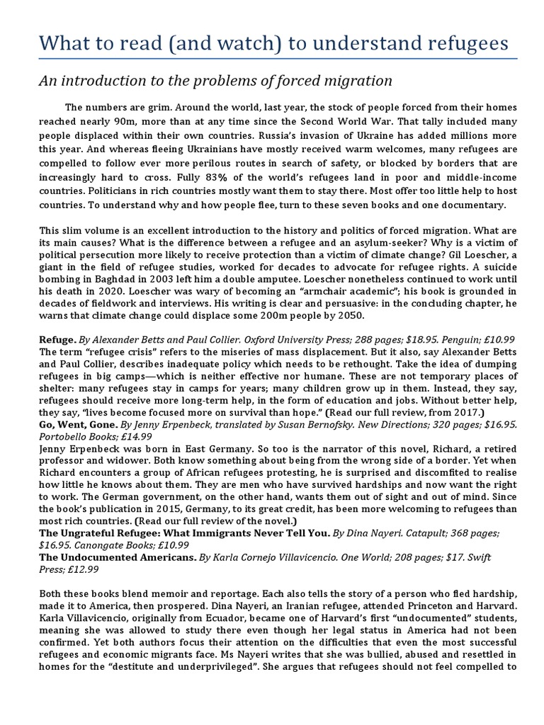 Refugee | PDF | Refugee | Immigration