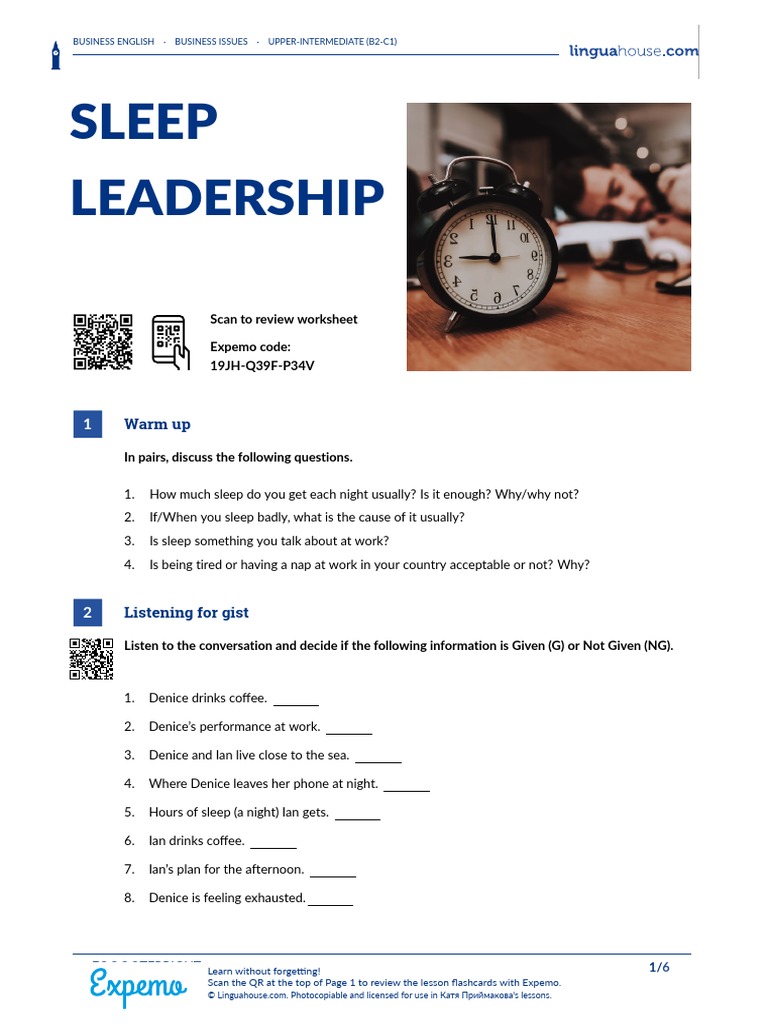 sleep-leadership-british-english-student | PDF | Cognitive Science
