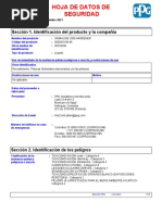 Ficha de Seguridad Sigma Ajustador 91-92 Esp | PDF | Residuos | Agua