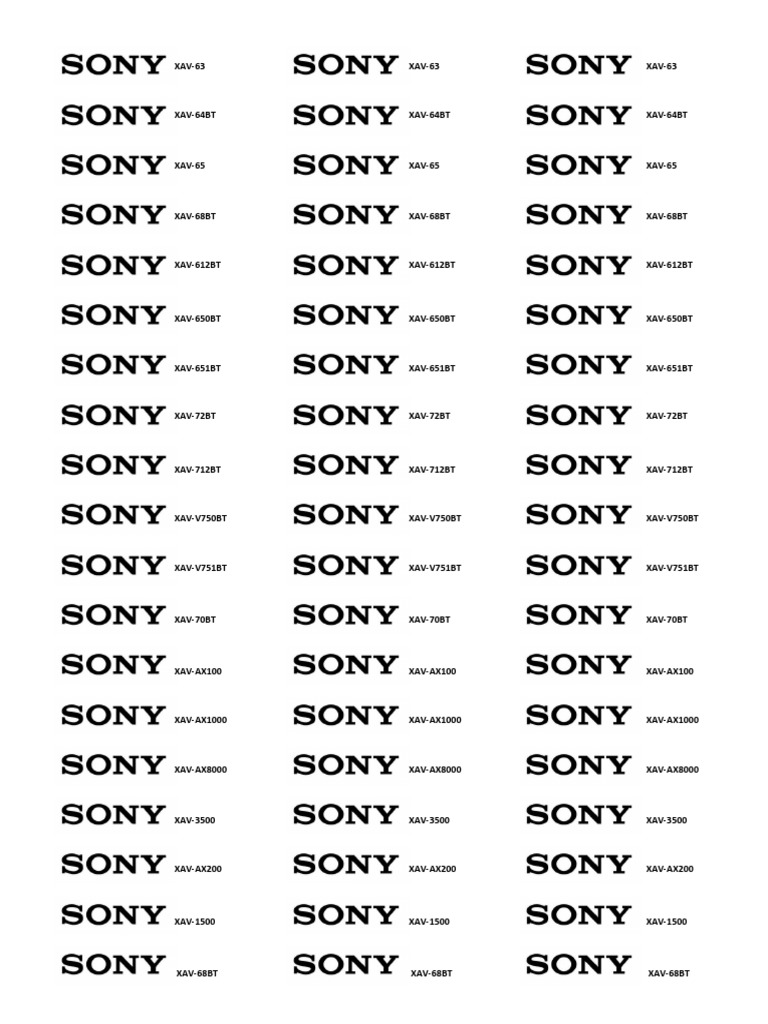 Sony Logo | PDF
