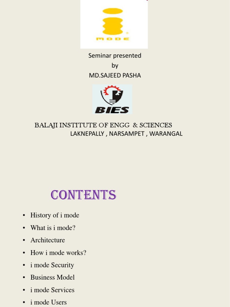 i-Mode: Japan's Mobile Internet Service | PDF | Networks | Computer Network