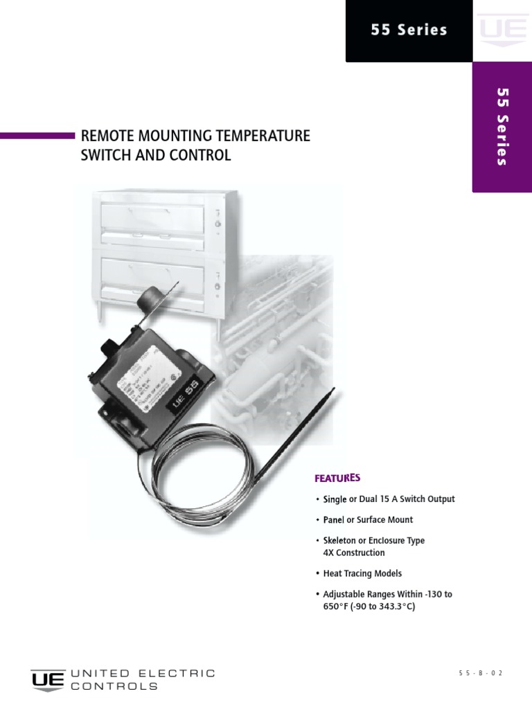 Remote Mounting Temperature Switch and Control: 12 Series | PDF | Switch | Legal Liability