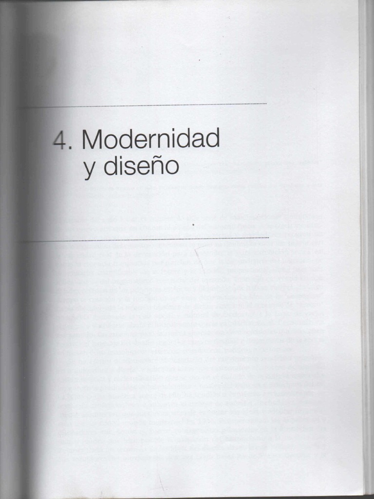 Capítulo 4 de La Modernidad "Diseño y Cultura" | PDF
