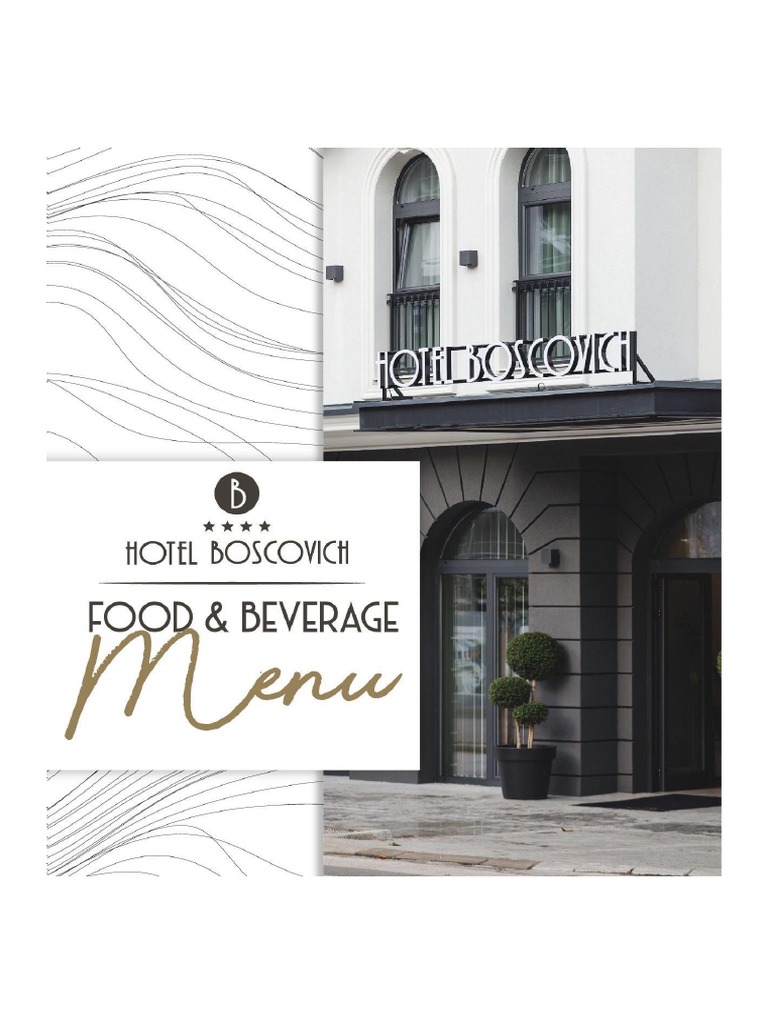 Hotel Boscovich Restaurant Menu | PDF