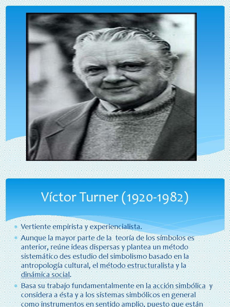 Víctor Turner | PDF | Los símbolos | Rituales