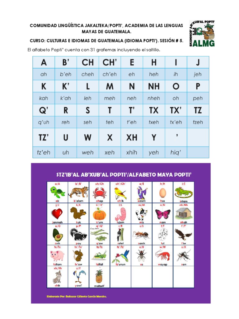 Sesión 5. Curso Popti'. | PDF | Estudios de idiomas extranjeros