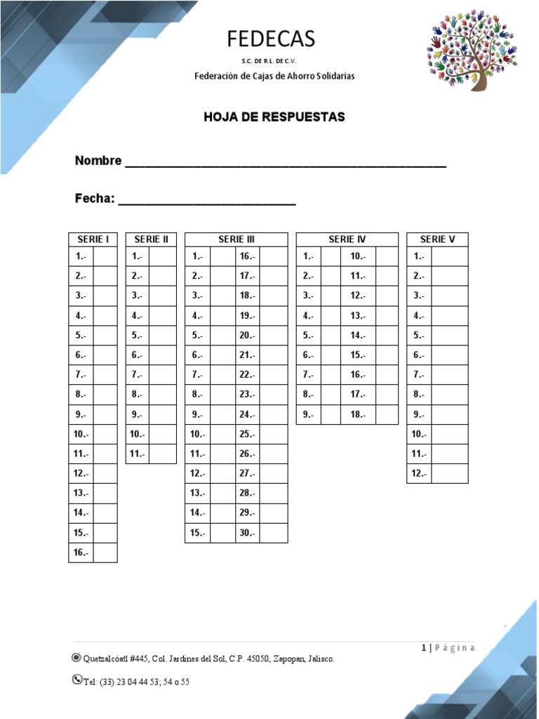 Hoja de Respuestas-Terman | PDF