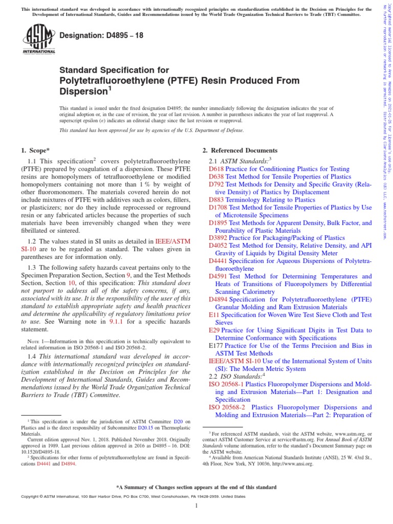 Astm - 4895 | PDF | Density | Sintering