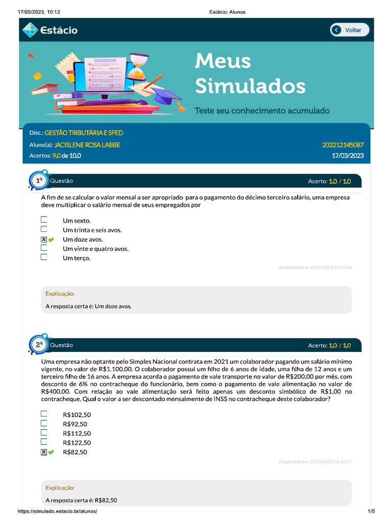 Simulado 1 | PDF