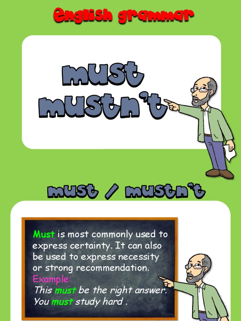 MODAL VERBS MUST - Herber - Must-Mustnt-Ppt-Flashcards-Fun-Activities ...