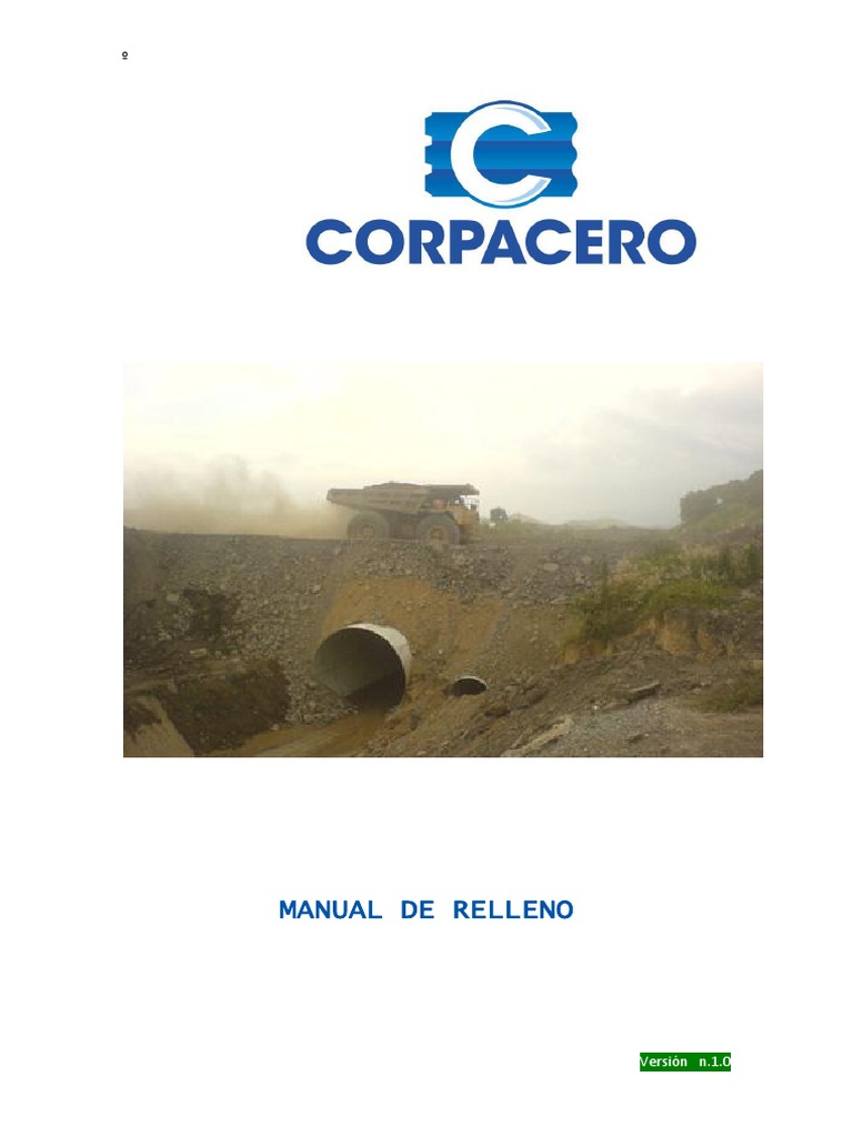 Manual Rellenos | PDF | Fundación (Ingeniería) | Tubería (transporte de fluidos)