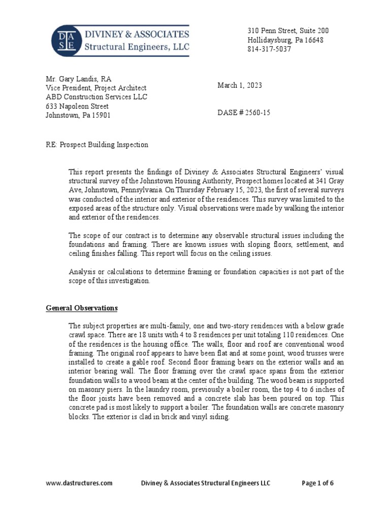 Prospect Reports | PDF | Framing (Construction) | Drywall