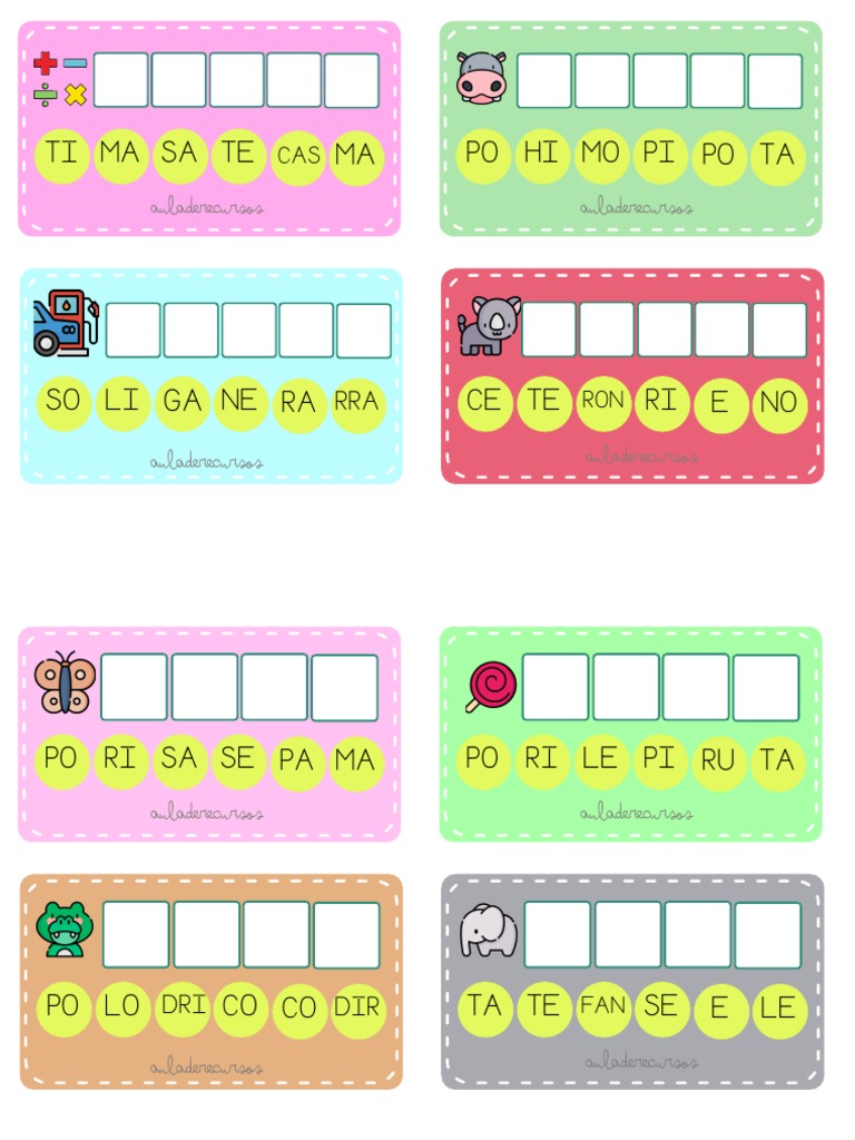 Conciencia Silábica | PDF