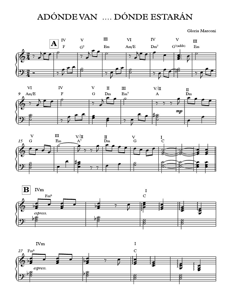 Adónde Van | PDF