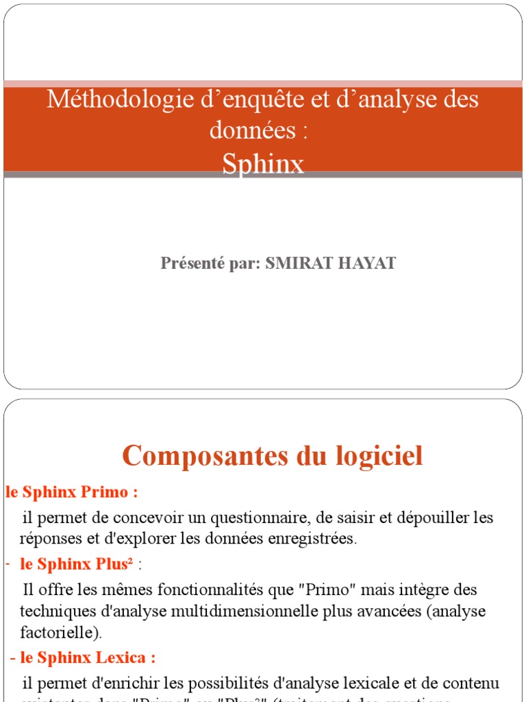 Sphinx Ofppt | PDF | Régression linéaire | Analyse de la variance