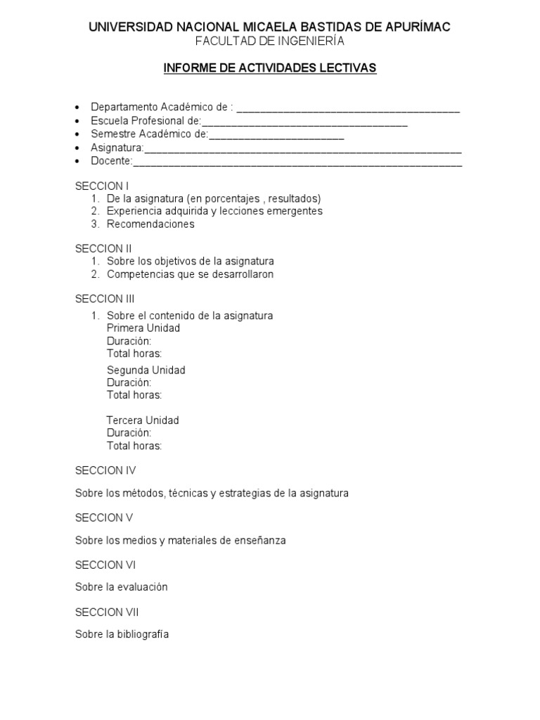 Esquema de Informe de Trabajo Semestral | PDF | Crecimiento personal y profesional