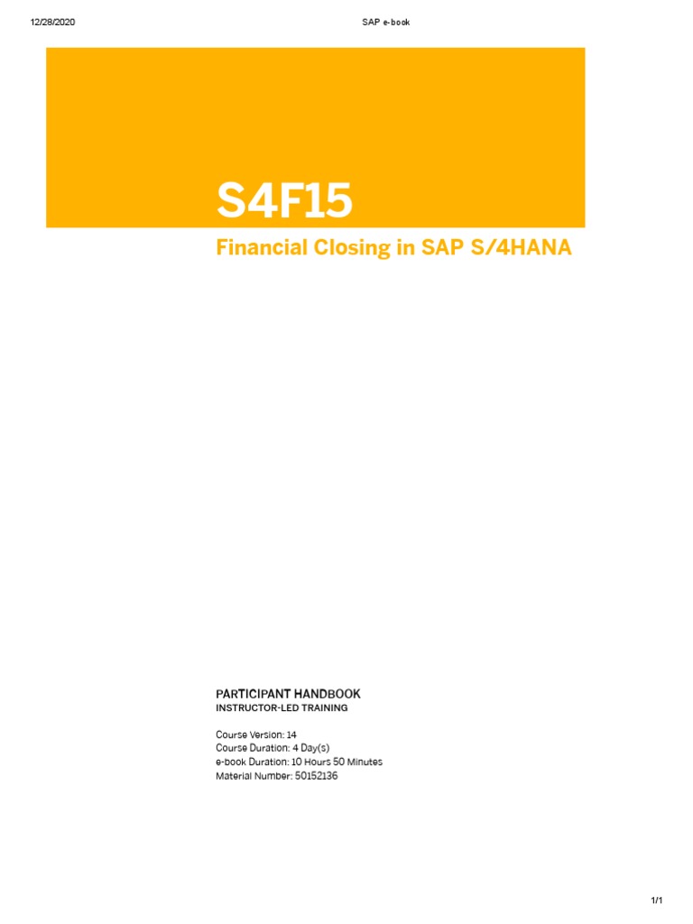 SAP Ebook 1 | PDF