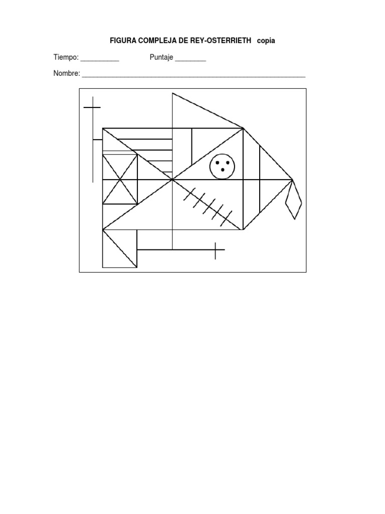 Hoja Test Figura Compleja de Rey Q | PDF
