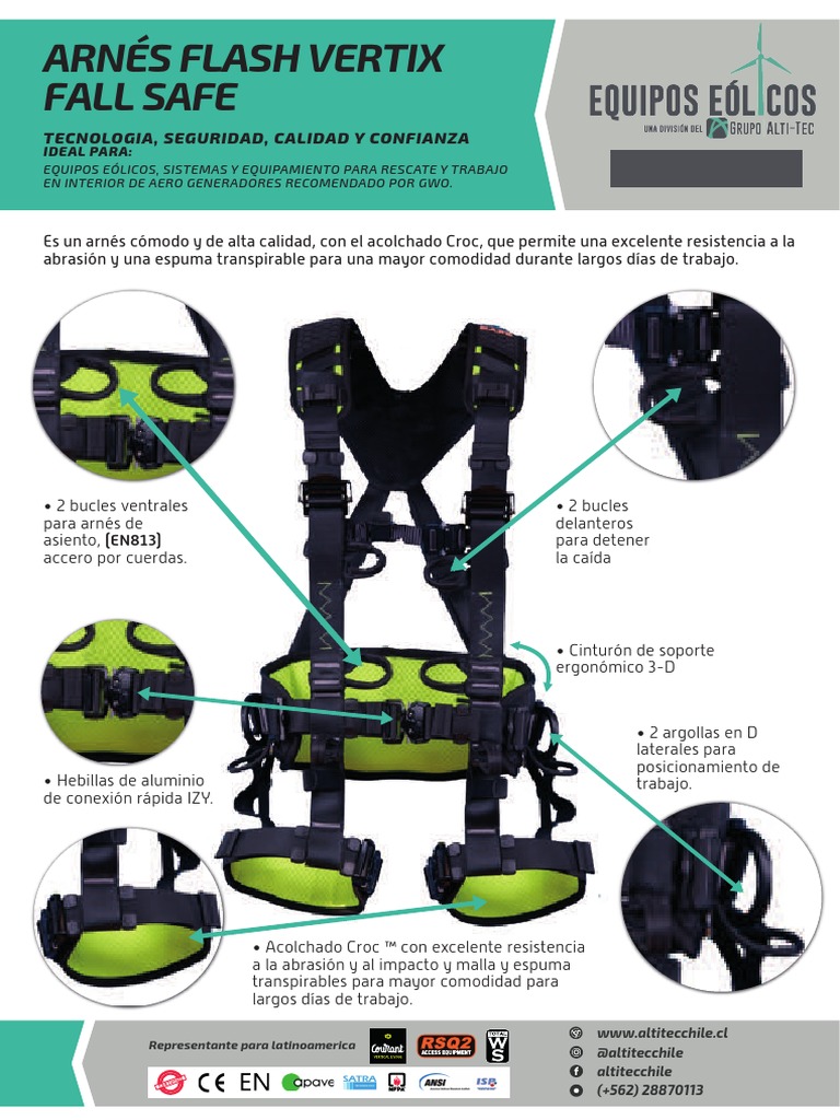 Arnes Flash Vertix Fall Safe | PDF | Bienes manufacturados | Vehículos