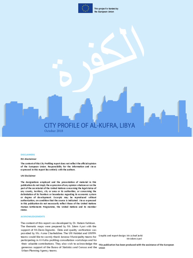 City Profile of Al-Kufra, Libya | PDF | European Union | Census